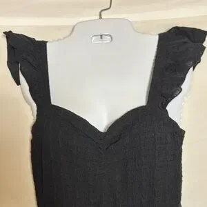 Mable | Dresses | Mable Mini Dress Off Shoulder Ruffle Black Large ...